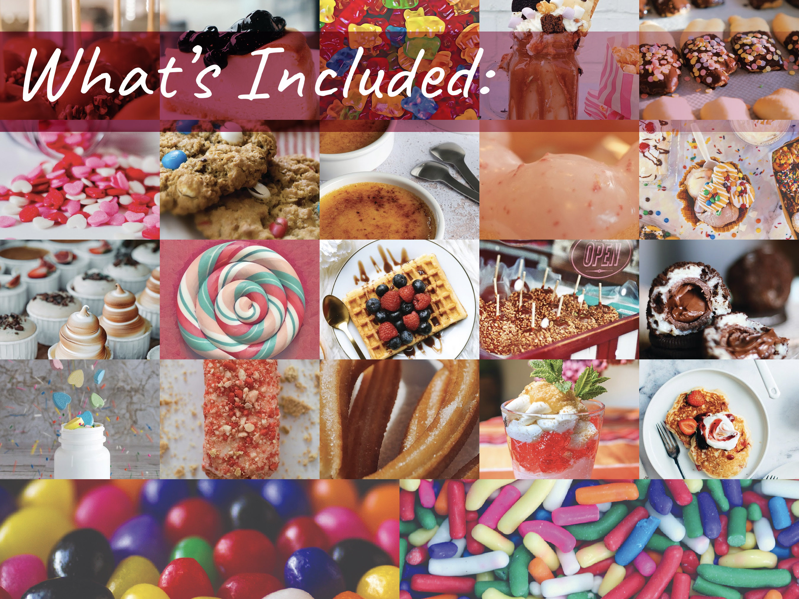 Sweets & Treats Wall Collage Kit Dessert and Candy Collage - Etsy