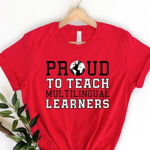 Multilingual Teacher Shirt,esl Teacher Shirt, Gift for ESL, Back to ...
