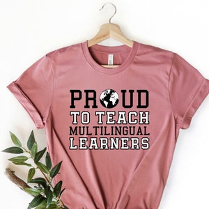 Multilingual Teacher Shirtesl Teacher Shirt Gift for ESL - Etsy