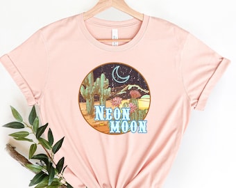 Neon Moon Shirt - Etsy UK
