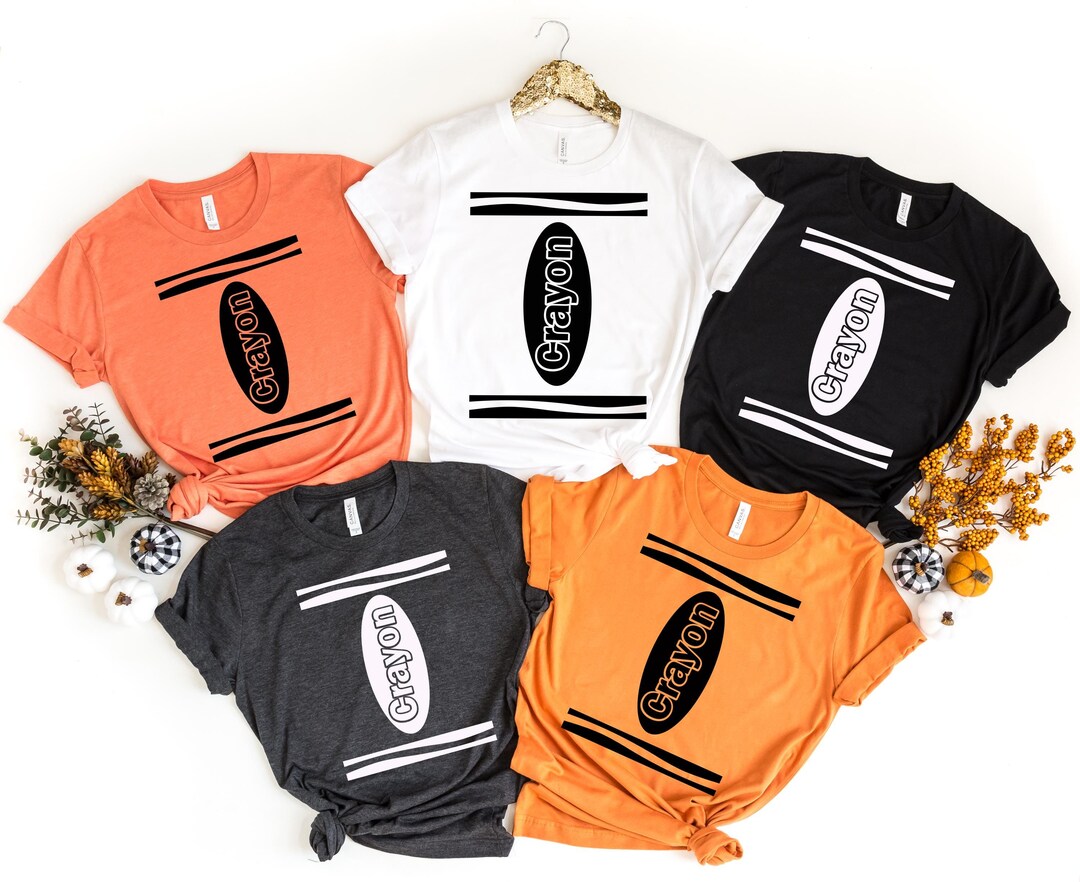 Crayon Shirt,crayon T-shirt,crayon Color Shirt,teacher Halloween ...