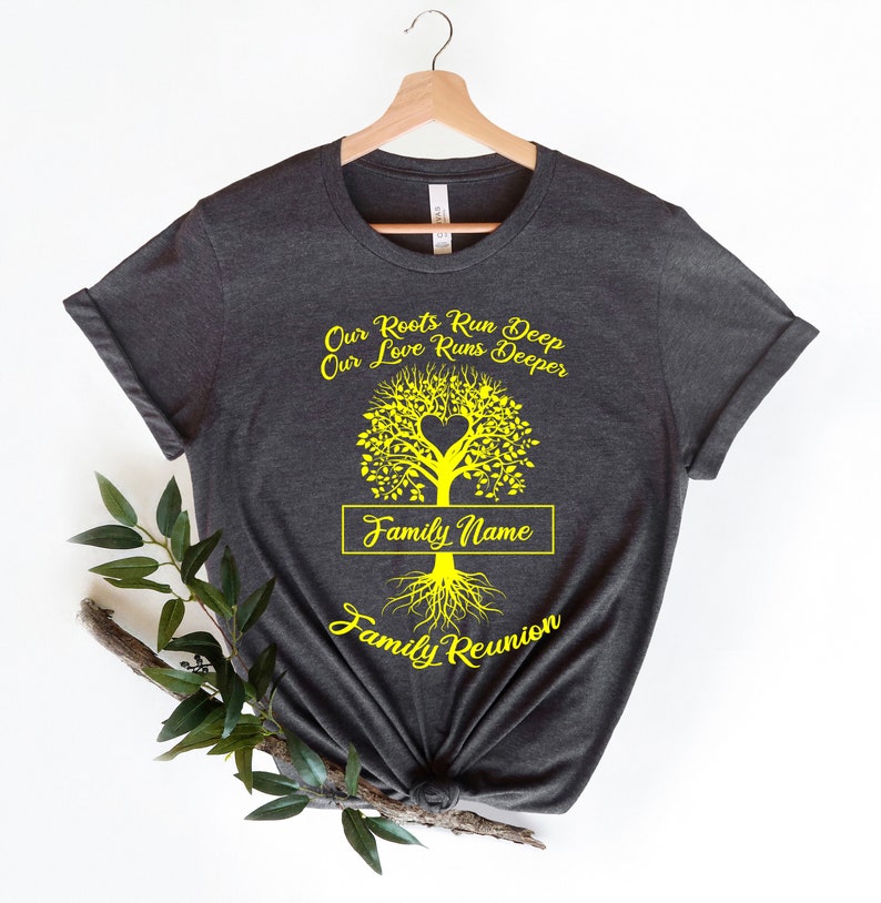 Custom Family Tree Reunion T-shirt: Memorial Keepsake - Etsy