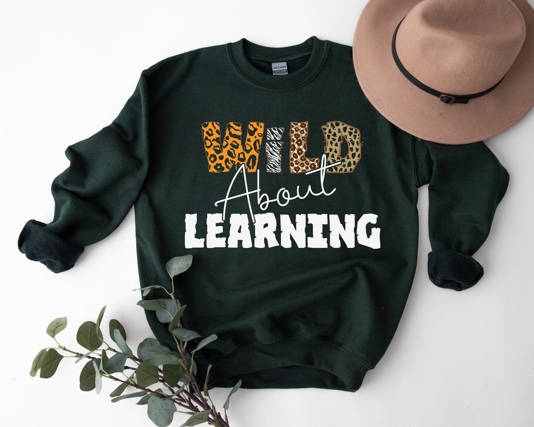 Wild About Learning Shirt, Leopard Print Shirt, Teacher School Shirt ...