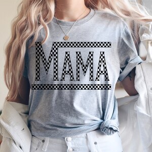 Checkered Mama Shirt, Mama Checkered Mama Shirt for Mothers Day Gift ...