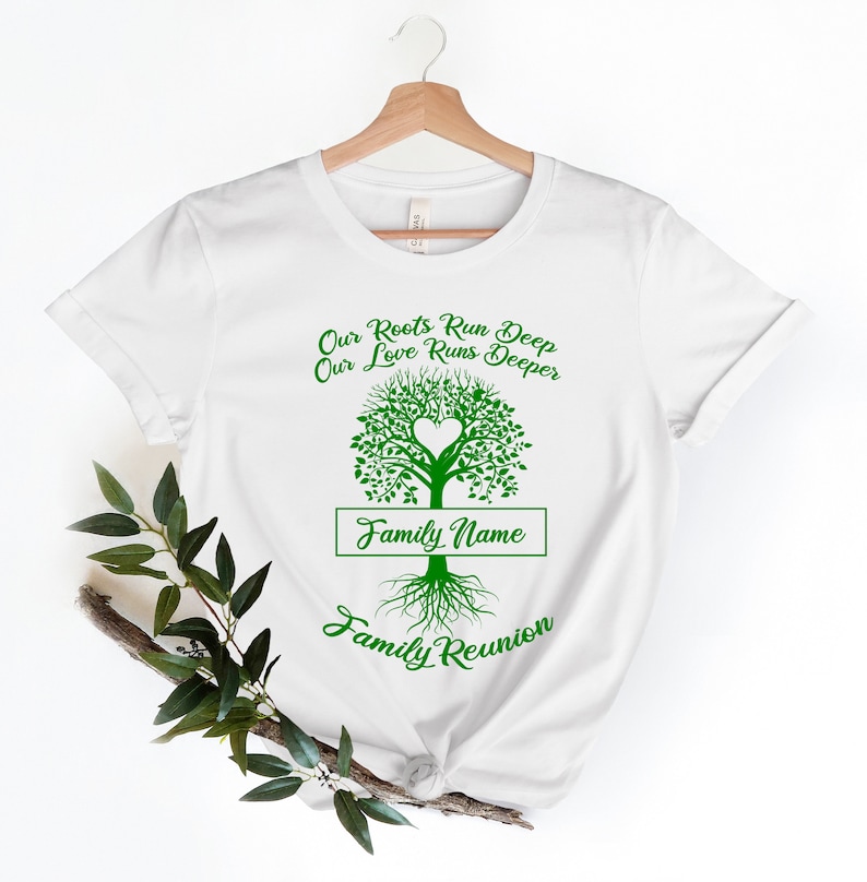 Custom Family Tree Reunion T-shirt: Memorial Keepsake - Etsy