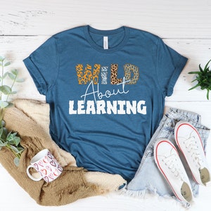 Wild About Learning Shirt: Leopard Print Teacher School Shirt - Etsy