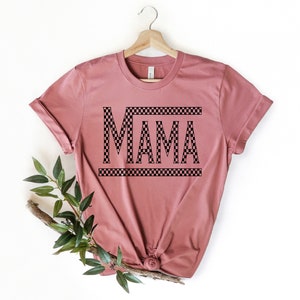 Checkered Mama Shirt, Mama Checkered Mama Shirt for Mothers Day Gift ...