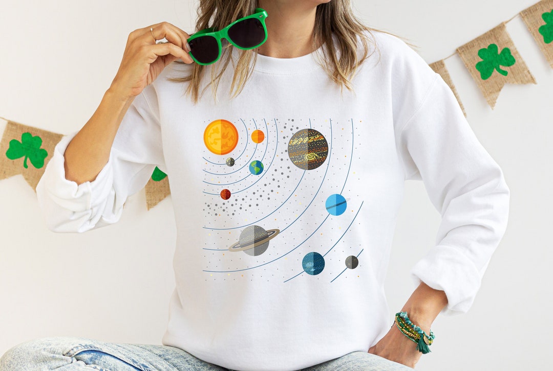 Solar System Planets Sweatshirt - Astronomy Science Gift - Etsy