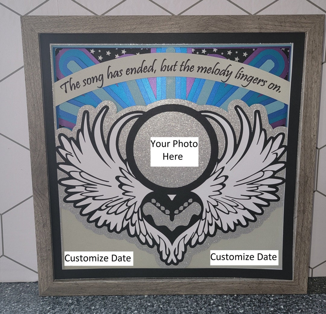 Memorial Shadow Box 3D Layered SVG, PNG - Etsy