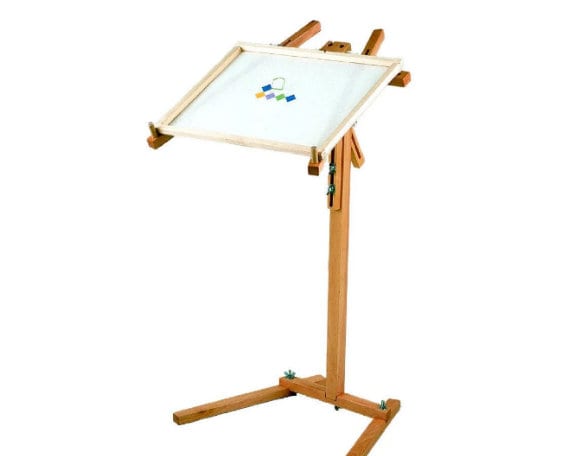 Stitchmaster Adjustable Height & Angle Floor Stand for Embroidery Cross ...