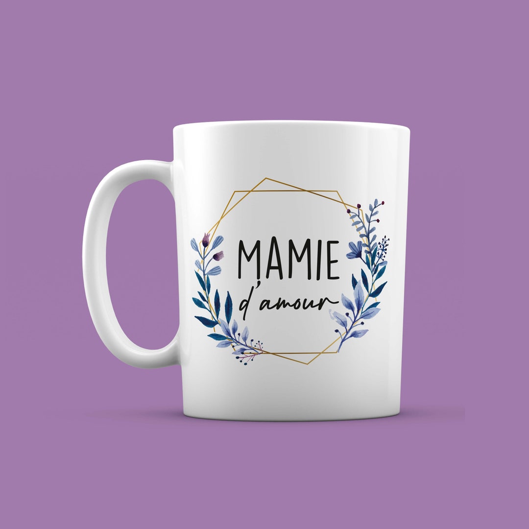 Mug "granny of Love" Crown of Flowers - Gift Idea - Family - Grandma ...