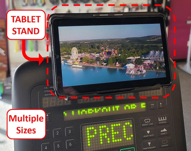 Treadmill Tablet Stand – Slip-over Design, Gym Fitness Mount - 25 Sizes ...