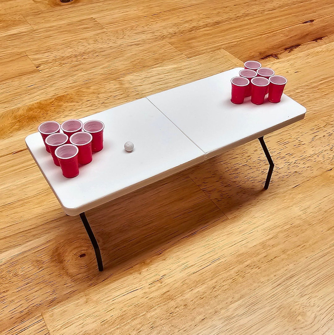 Miniature Red Beer Pong Cups – 12-piece Set With Ping Pong Ball - Etsy