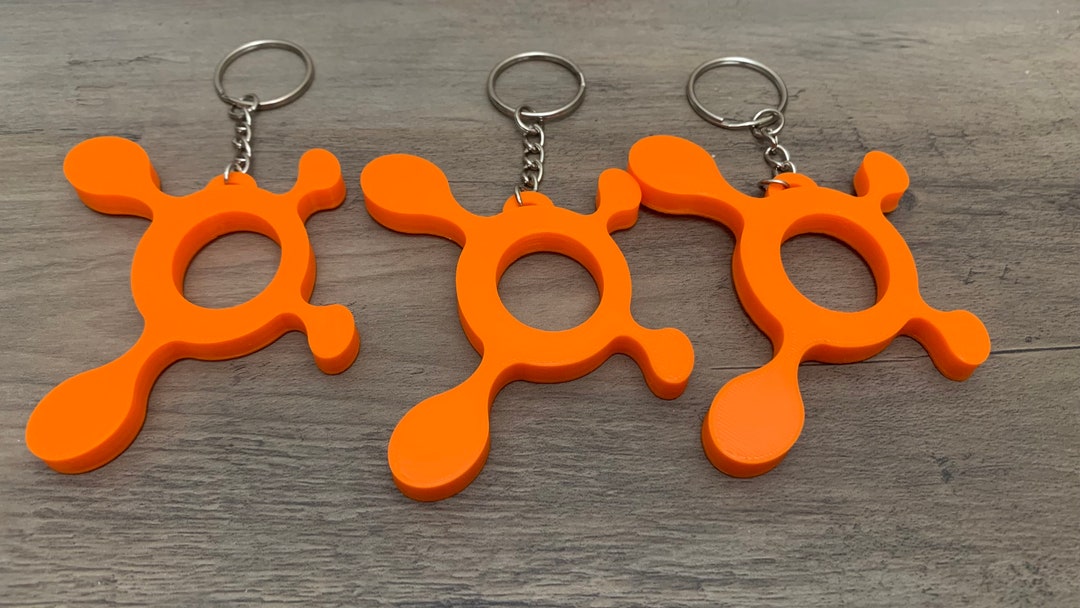 3D Printed Personalized Keyring or LOGO, Personalized Keychain, School ...
