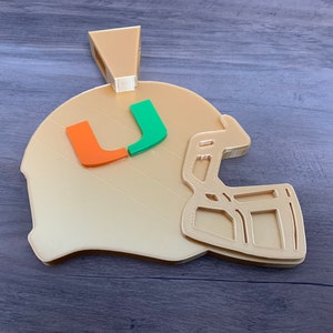Custom Turnover Full Color Football Chain Gold Logo Miami, Cuban Link ...
