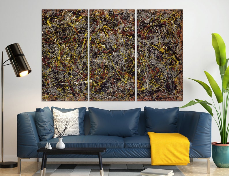 Number 5 Abstract Art Abstract Wall Art Modern Art Canvas - Etsy