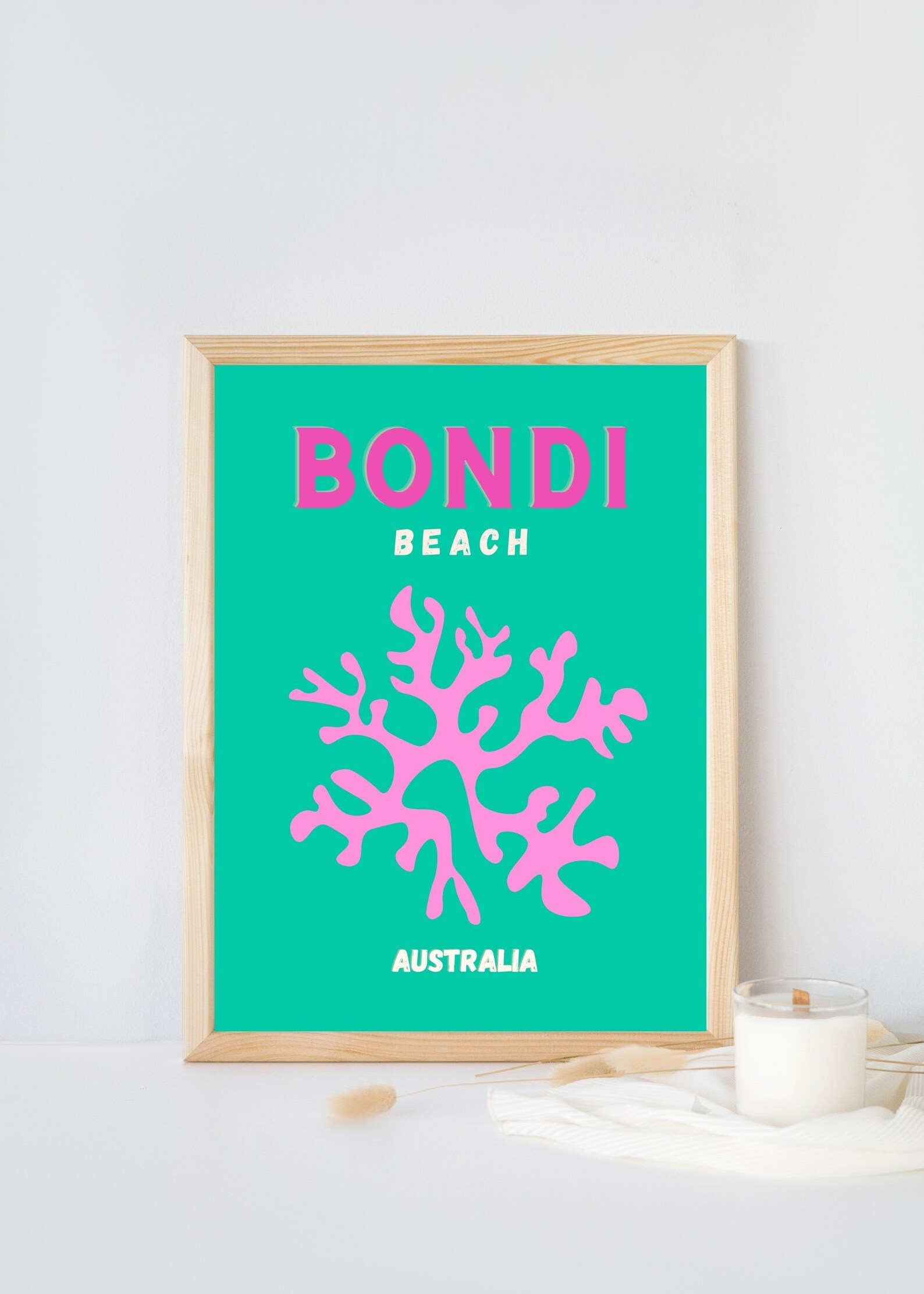 Set Of 6 Preppy Travel Prints Miami Bondi Palm Ibiza Mykonos Etsy Canada