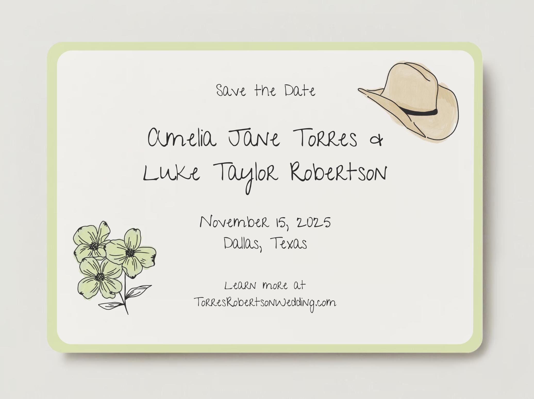 Playful Western Save the Date - Template - Etsy