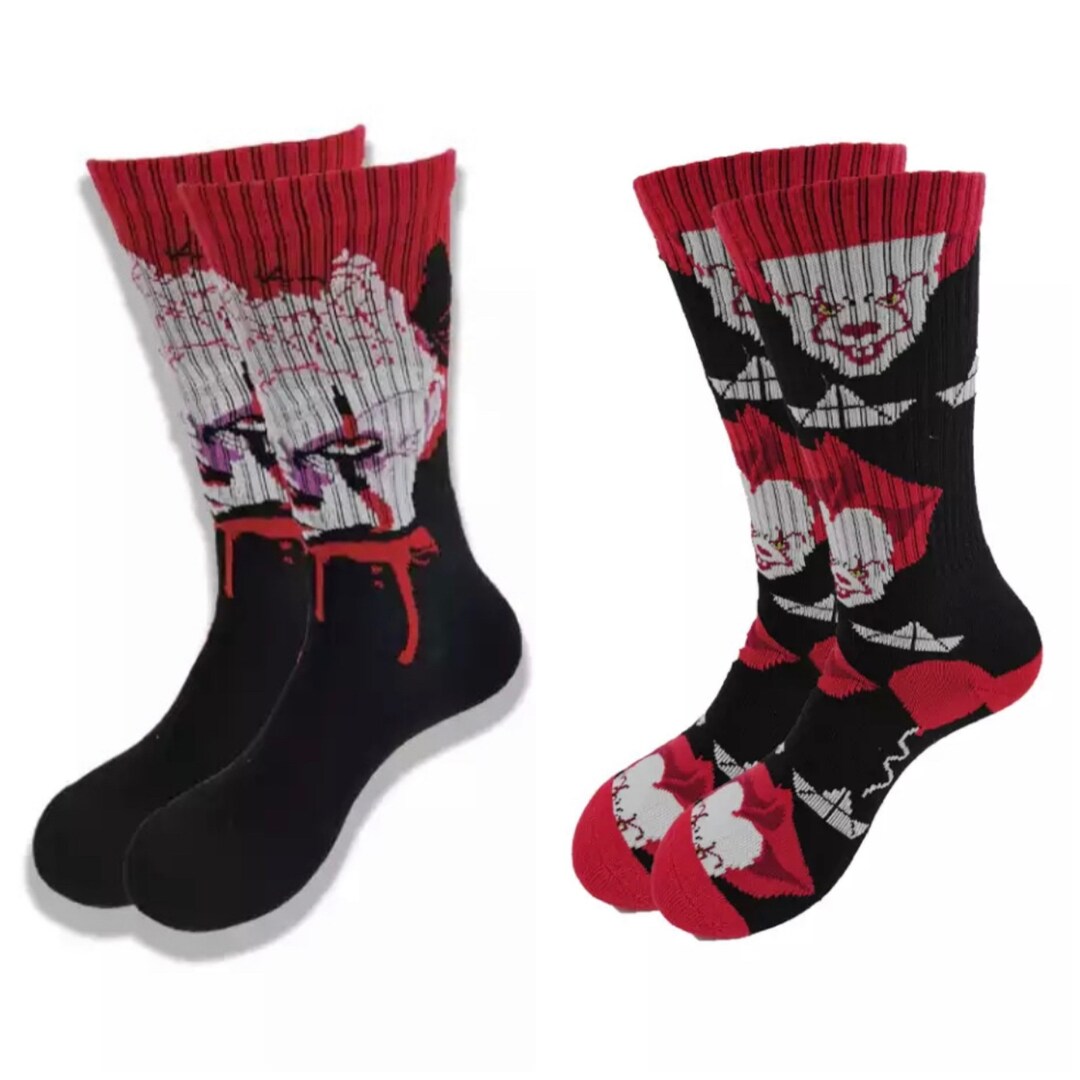 IT Pennywise Scary Movie Horror Film Socks - Etsy