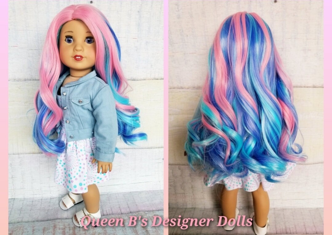 Custom Wig for 18 Inch Dolls American Girl Doll Our Generation - Etsy