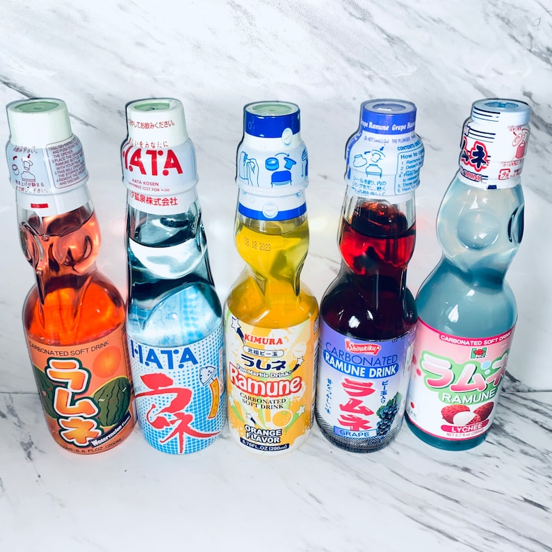 Ramune Japanese Soda Exotic Soda Asian Snacks Snack - Etsy
