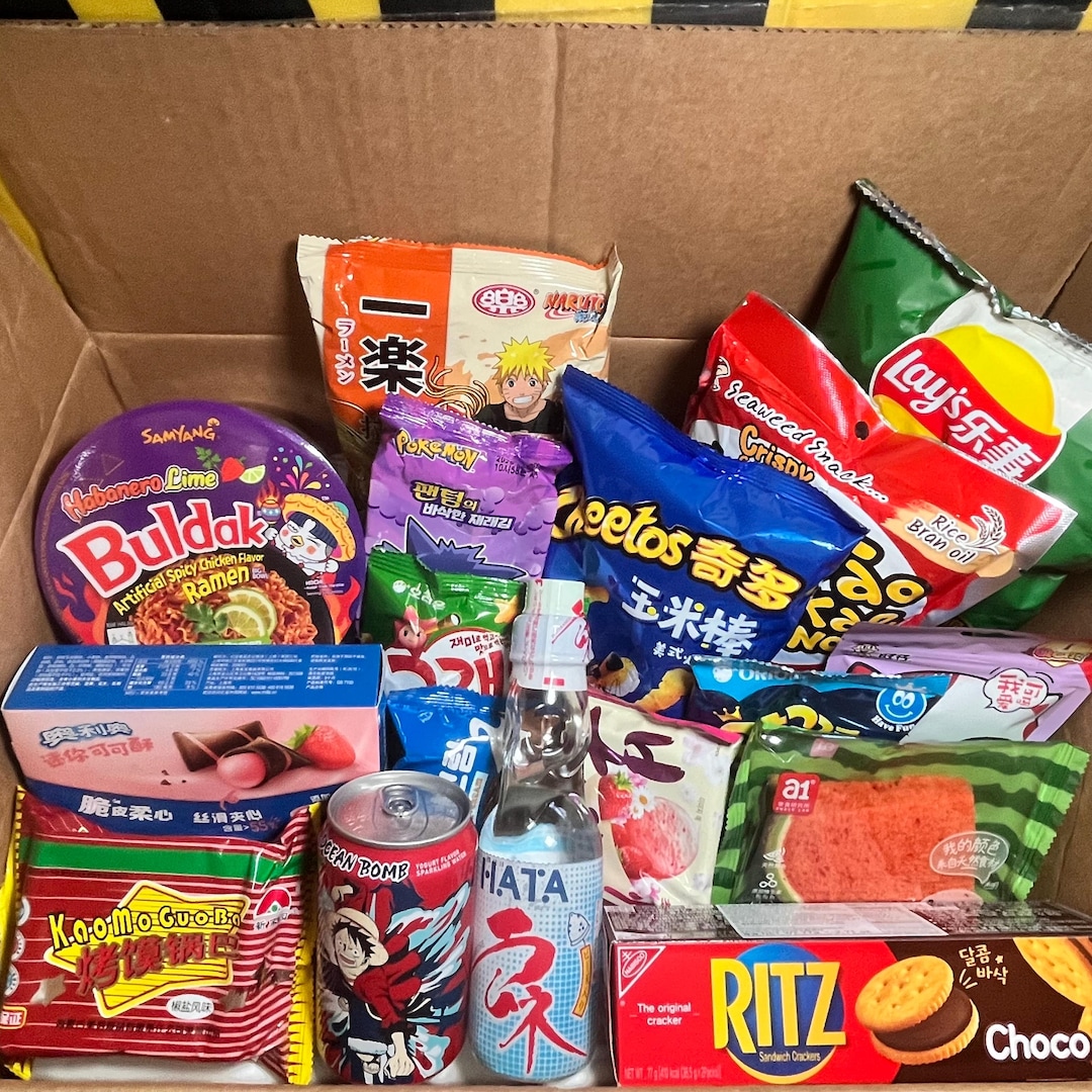 4-6 LB Asian Snack Box! Dagashi Snacks Christmas Gift Asian Oreos Asian ...