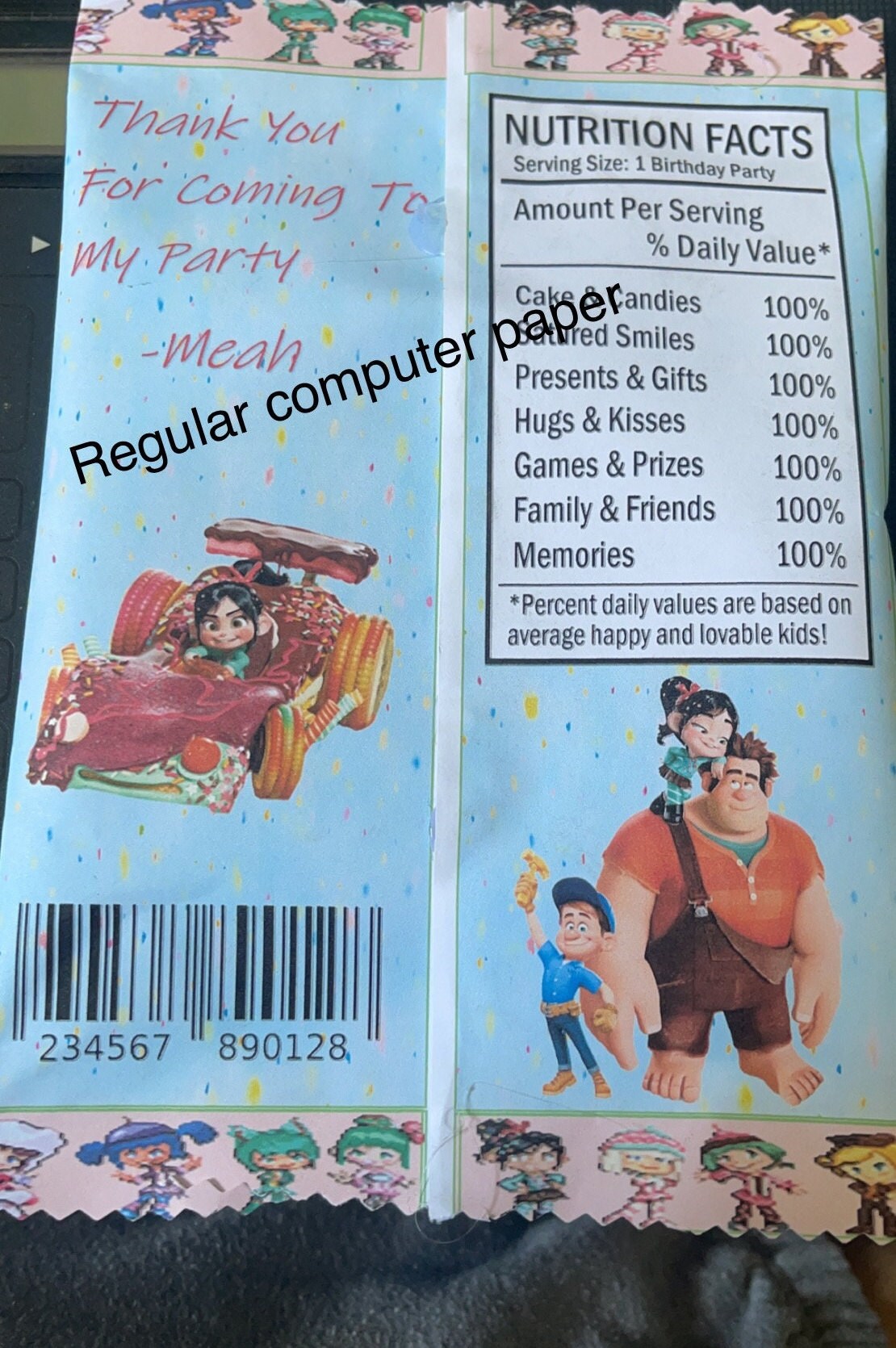 Wreck It Ralph Chip Bags - Etsy