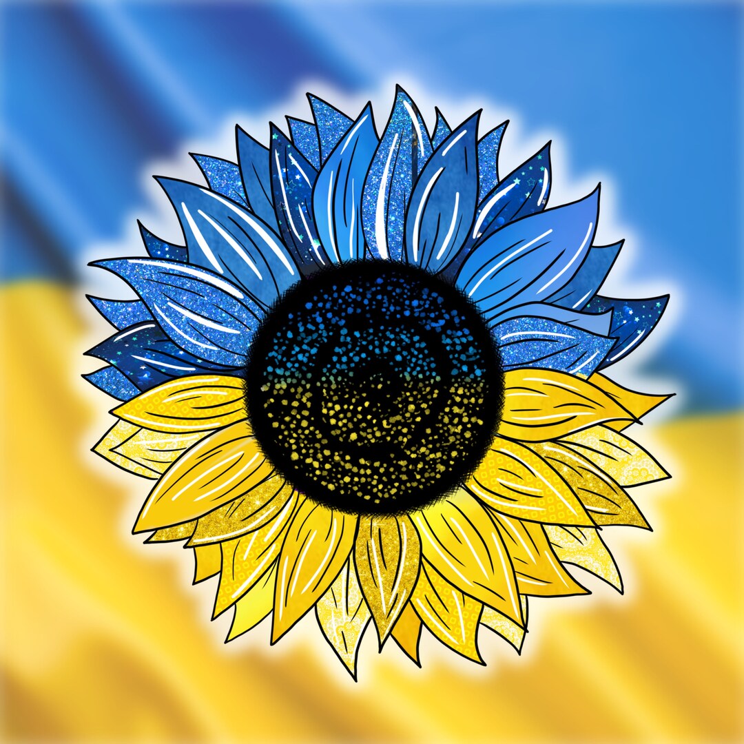 Sunflower Ukraine Support Pray for Ukraine Support - Etsy