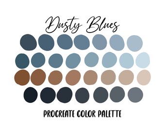 Dusty Blue Swatches - Etsy