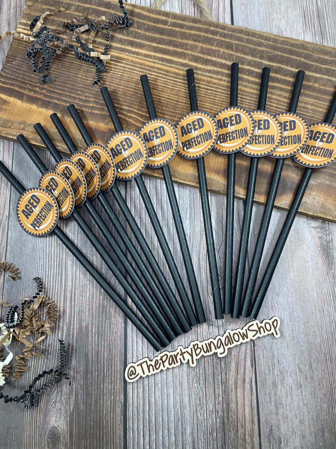 Aged to Perfection Straws, SET of 12 Straws, Milestone Party, 30th ...