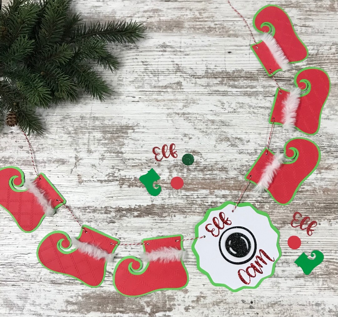 Elf Banner Christmas Elf Banner Elf on the Shelf Banner - Etsy