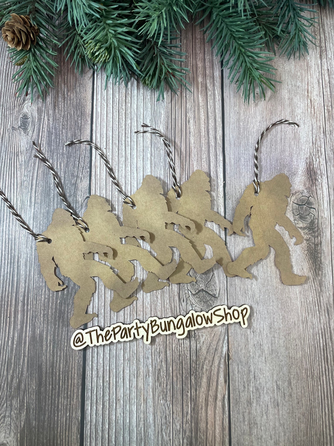 Bigfoot Tags Sasquatch Gift Tags Party Favor Thank You - Etsy