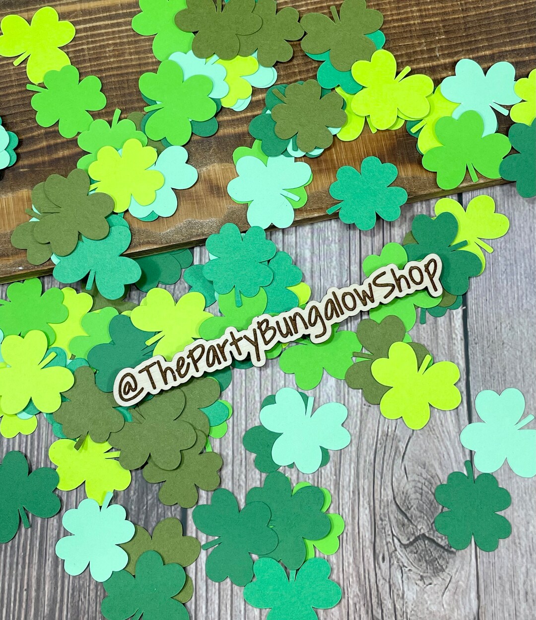 Shamrock Confetti, St Patricks Day Confetti, 100 Pieces of Confetti, St ...