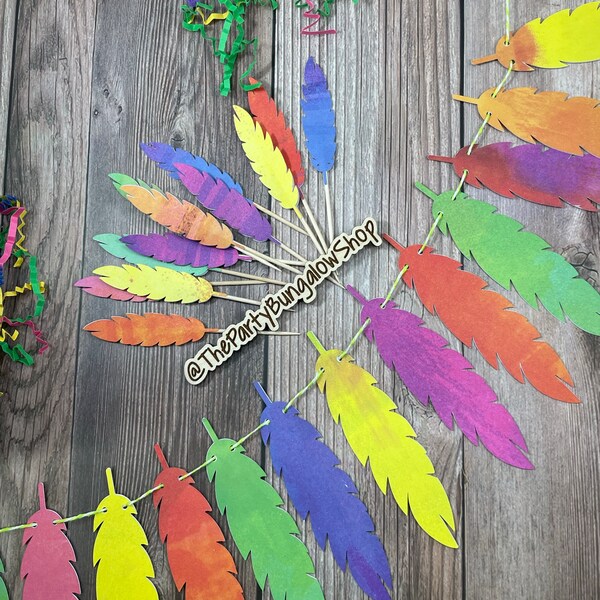 Feather Garland - Etsy