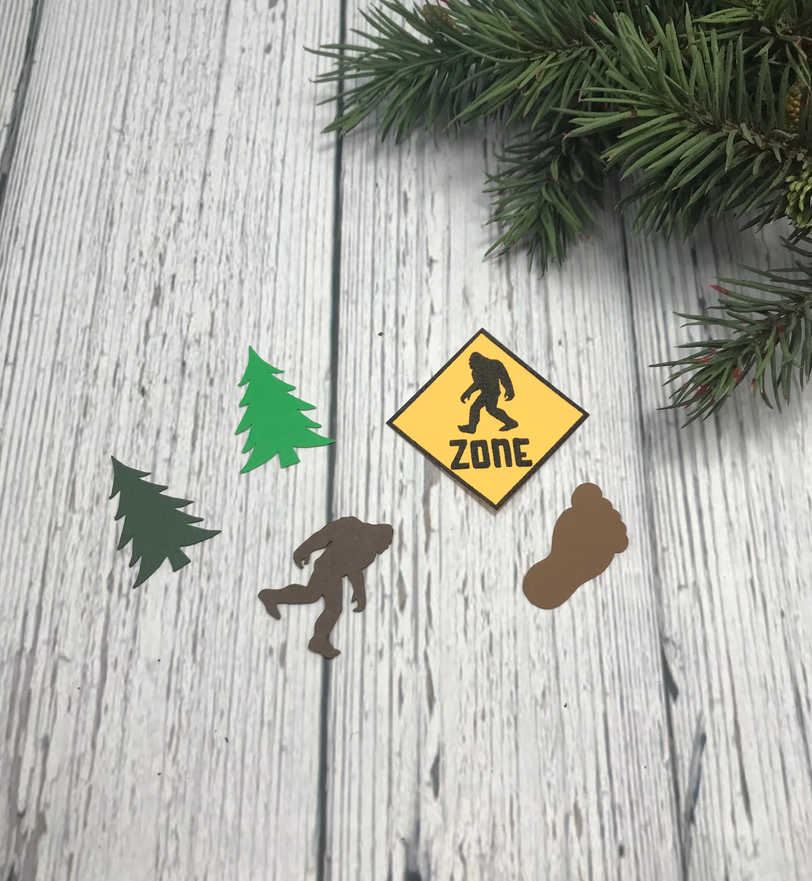 Big Foot Party Confetti Party Decorations Sasquatch Party - Etsy