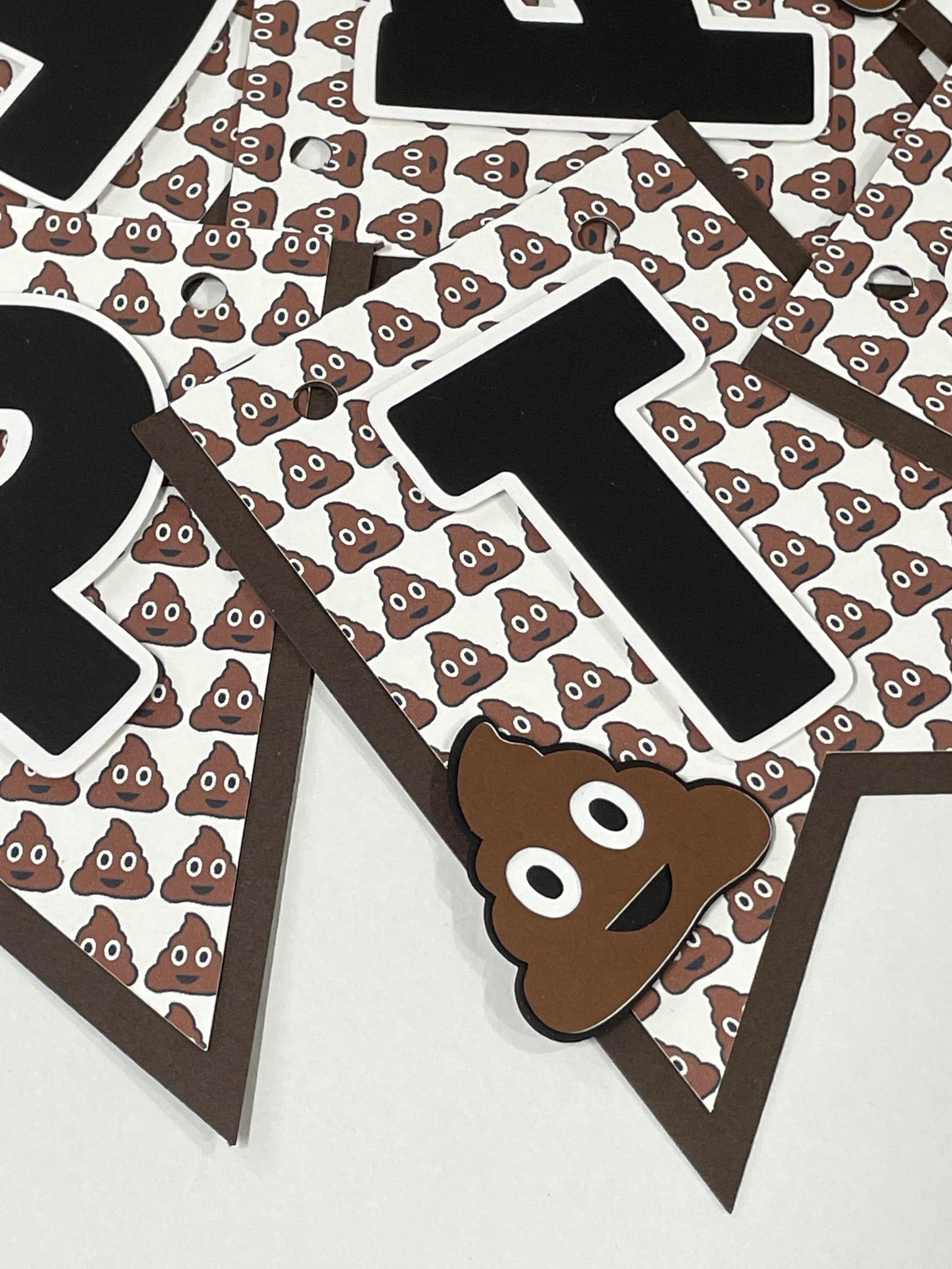 Poop Emoji Happy Birthday Banner Happy Birthday Banner - Etsy Australia