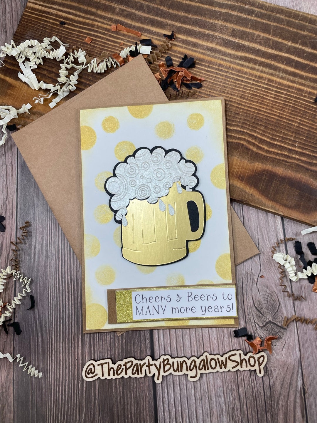 Beer Birthday Card, 30th Birthday Card, Cheers to Beers Greeting Card ...