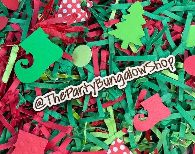 Elf Confetti, Shredded Christmas Table Scatter, Elf on the Shelf ...