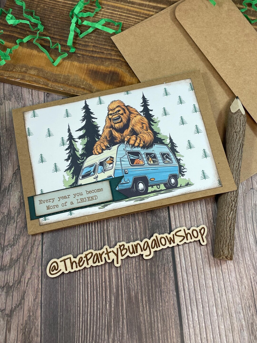 Bigfoot Birthday Card, Bigfoot Legend, 30th Birthday - Etsy