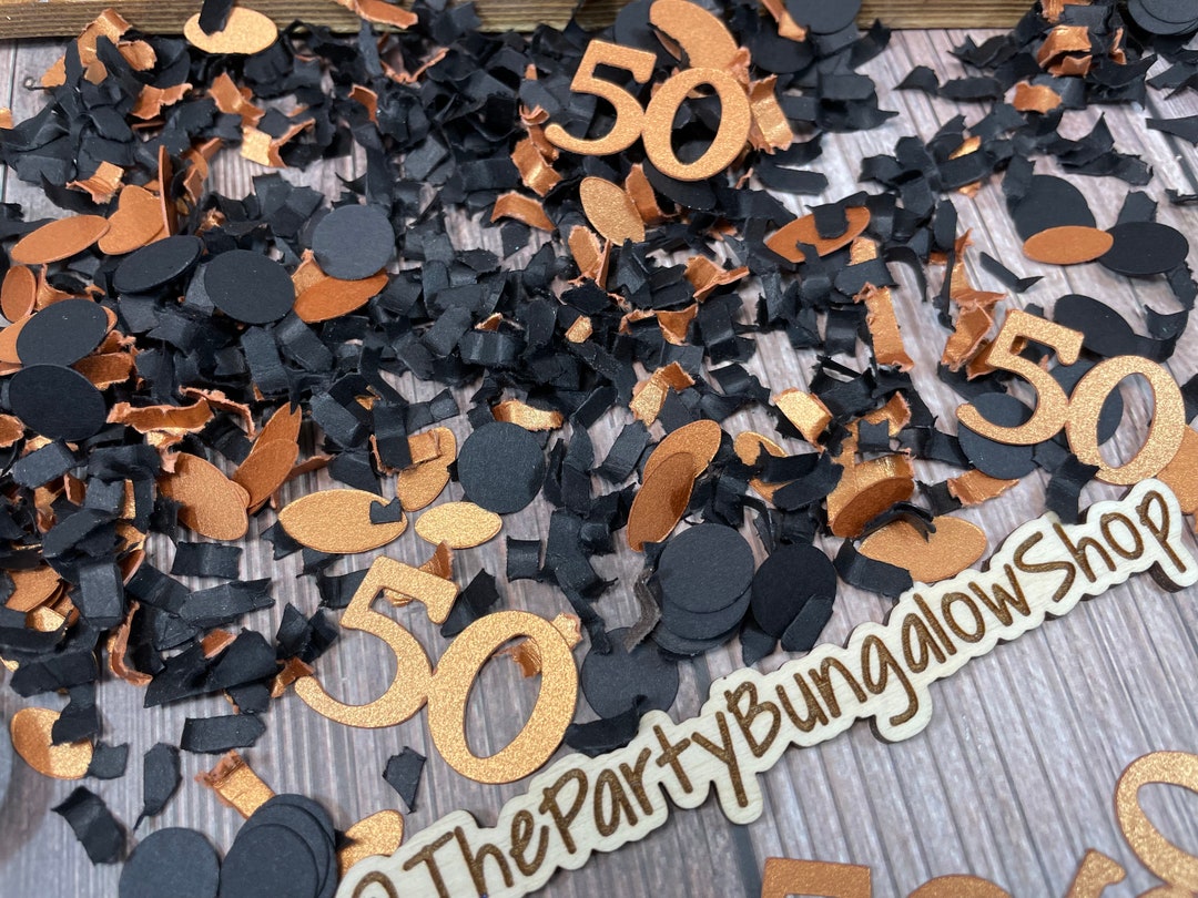 50th Celebration Party Confetti, Shredded Confetti, 50th Birthday ...