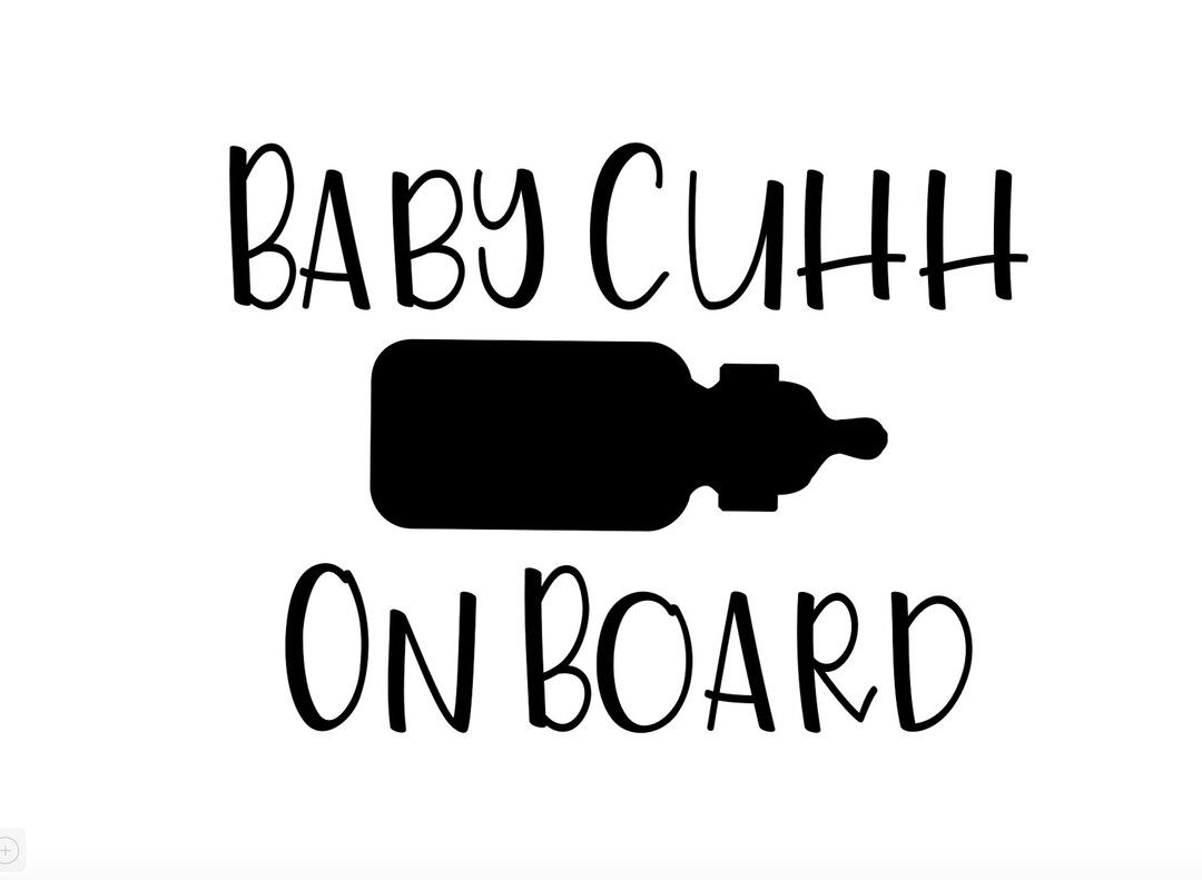 Baby Cuhh on Board -SVG & PNG - Etsy