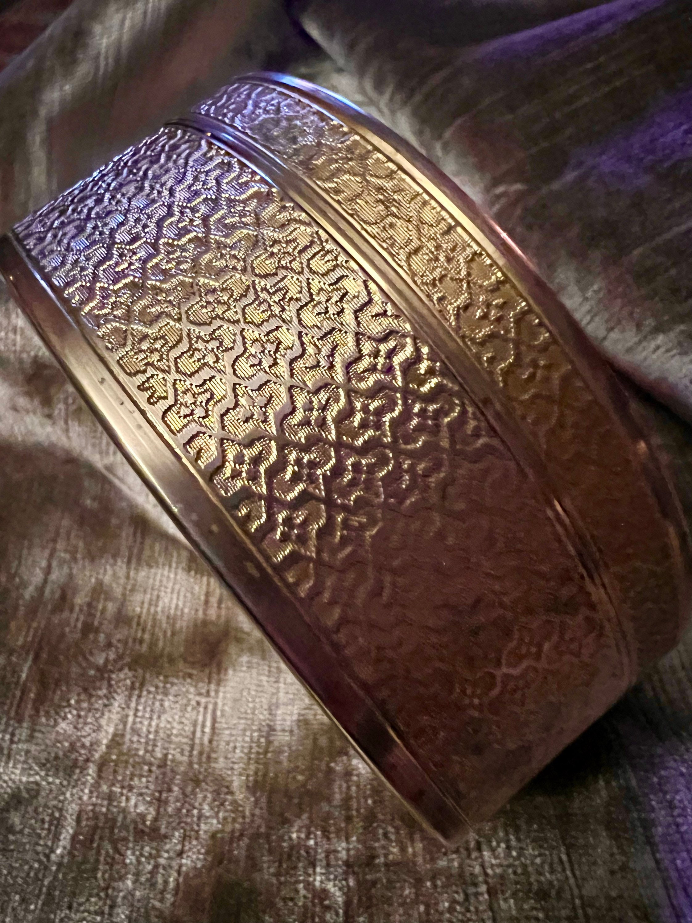 Antique French Silver and Gold Vermeil Engraved Trinket Box Engraved by ...