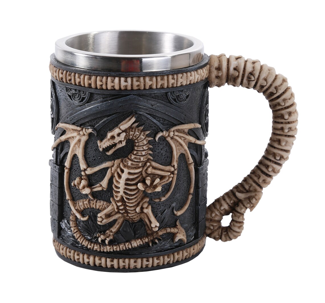 Dragon Skeleton Tankard - Etsy