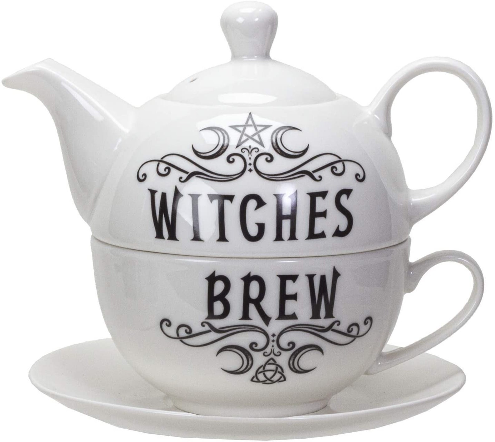 Witches Brew White Porcelain Tea Set | Etsy