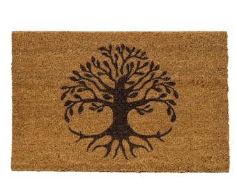 Coir Tree of Life Doormat - Etsy