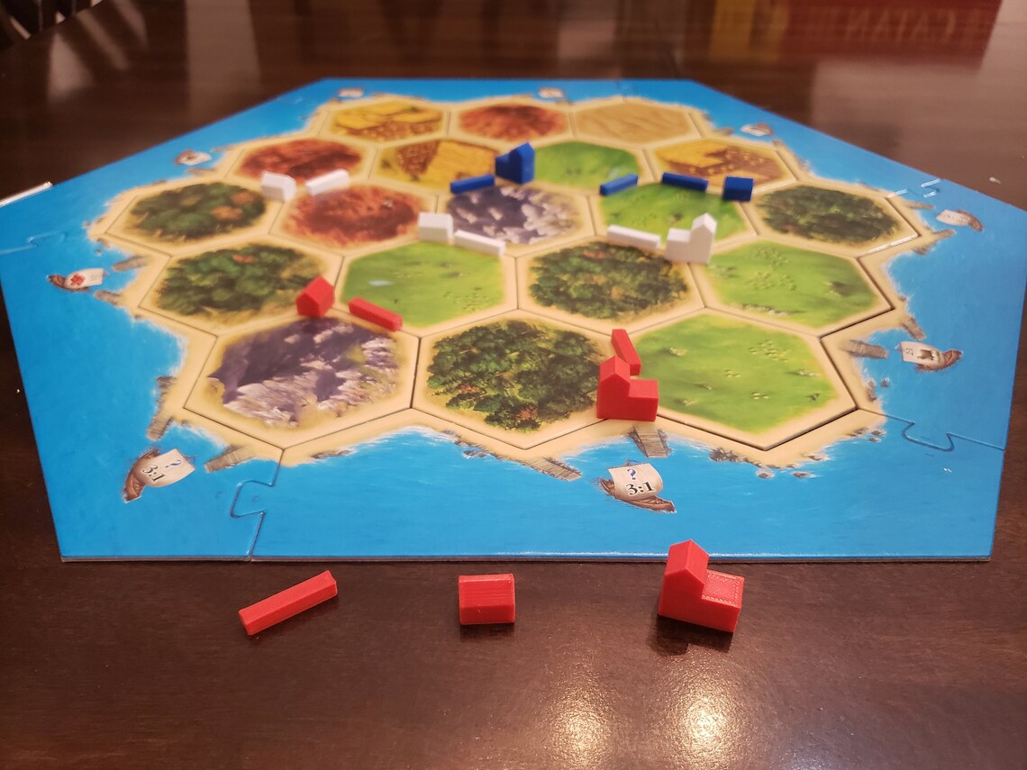 Classic Catan Replacement pieces 3D printed | Etsy