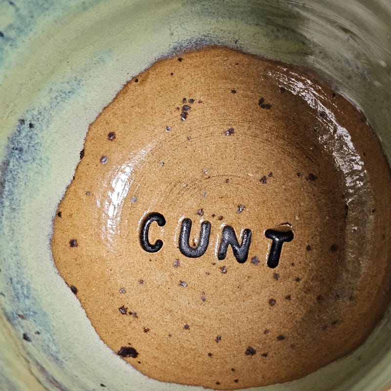 Swear Ceramic Cup - Etsy UK