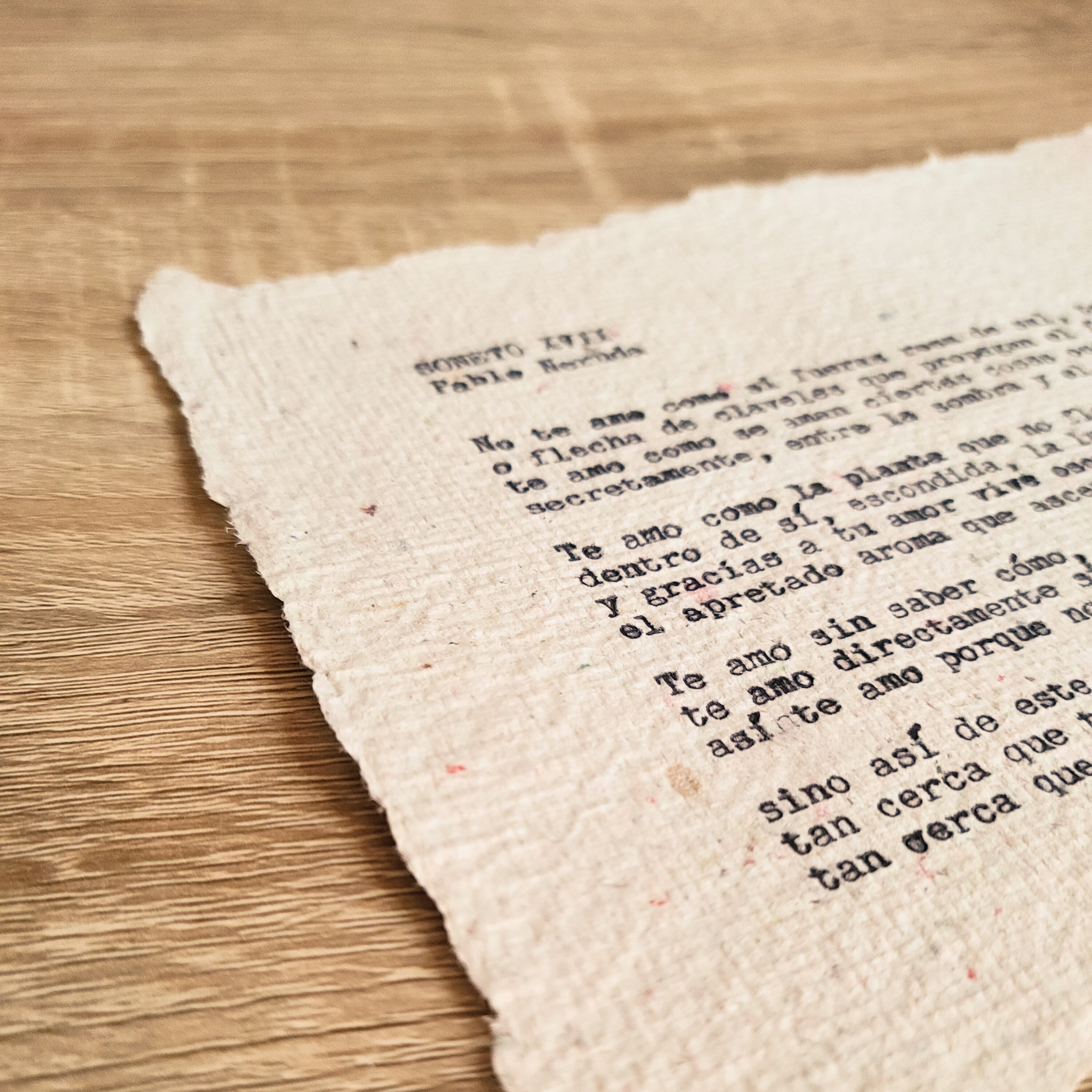 Handmade Paper Custom Typewritten Note / Letter - Etsy