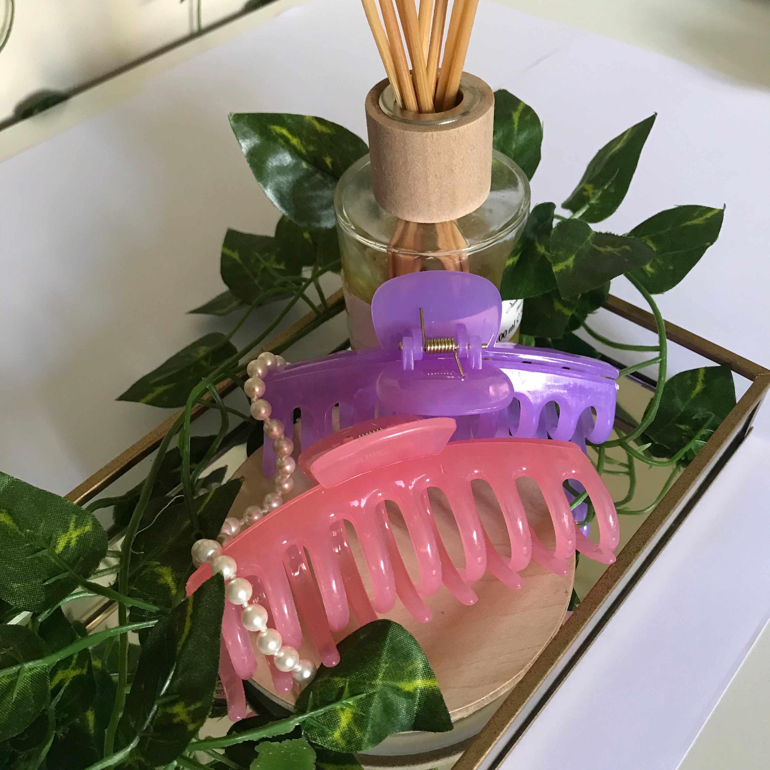 2/1 pcs Trendy Acrylic hair claw clip - Etsy.de