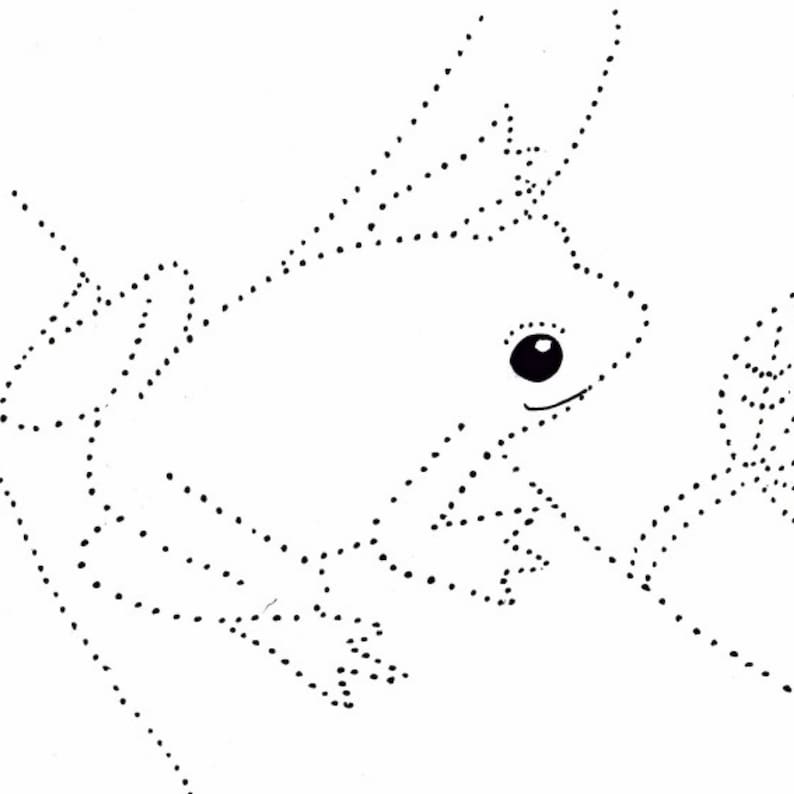 Dotted Drawing for Kids, Animal Drawing for Kids, Instant Download PDF ...
